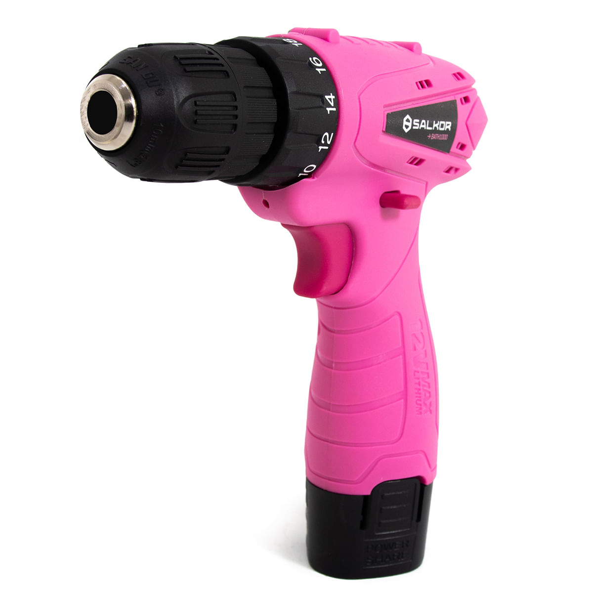 Taladro Atornillador Inalambrico Rosa 12v 10mm - Bulonfer