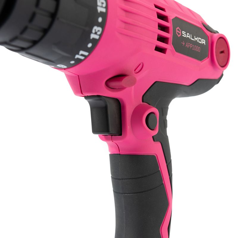 Taladro Atornillador Percutor Rosa 10 Mm 300W - Bulonfer