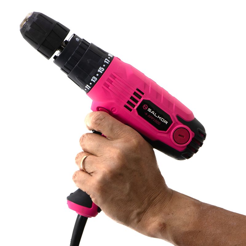 Taladro Atornillador Percutor Rosa 10 Mm 300W - Bulonfer