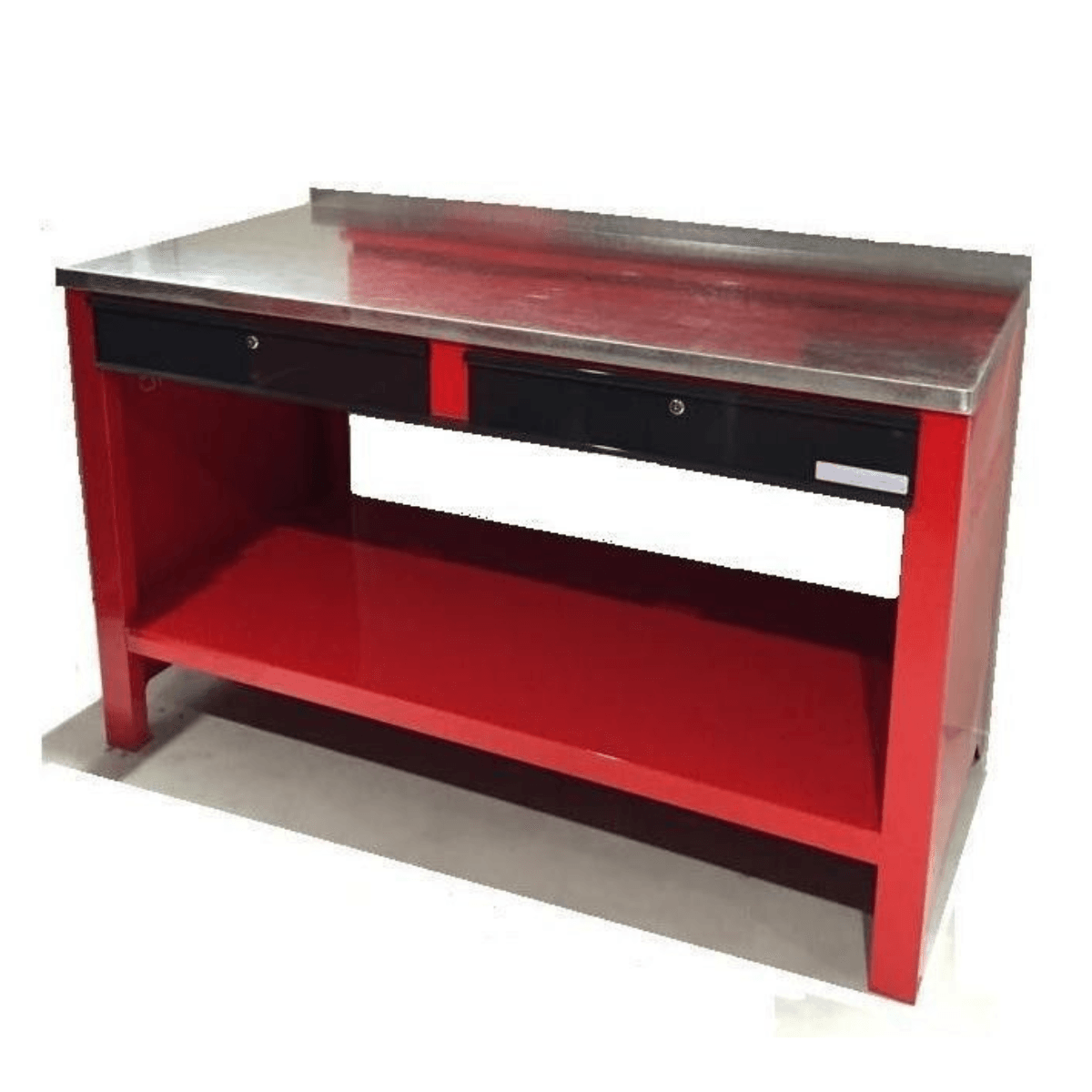 Mesa Banco De Trabajo 2 Cajones Y Mesada Galvanizada - Bulonfer