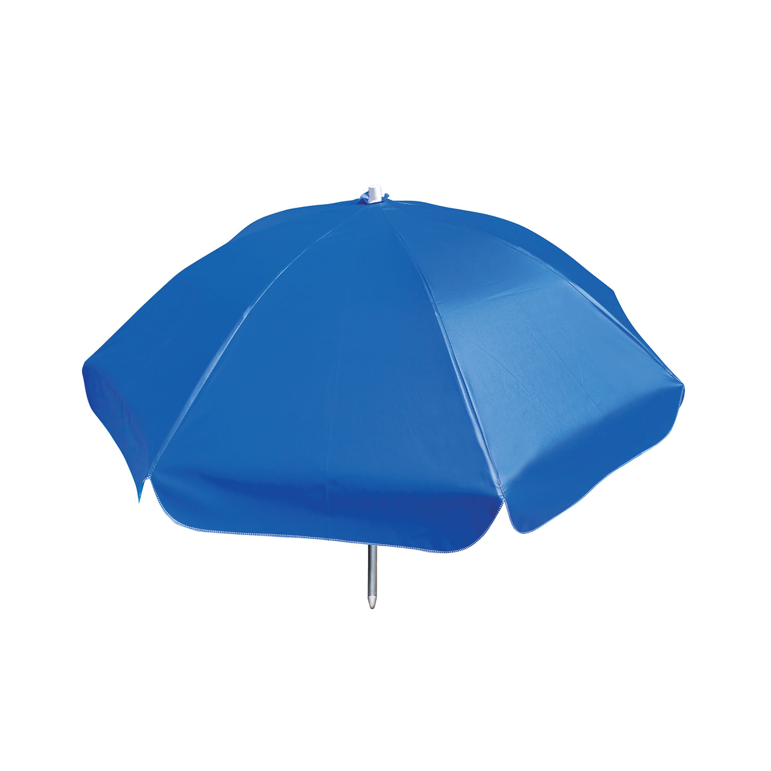 Combo Sombrilla 2 Mt + 2 Reposeras Única Posición Azules - Bulonfer