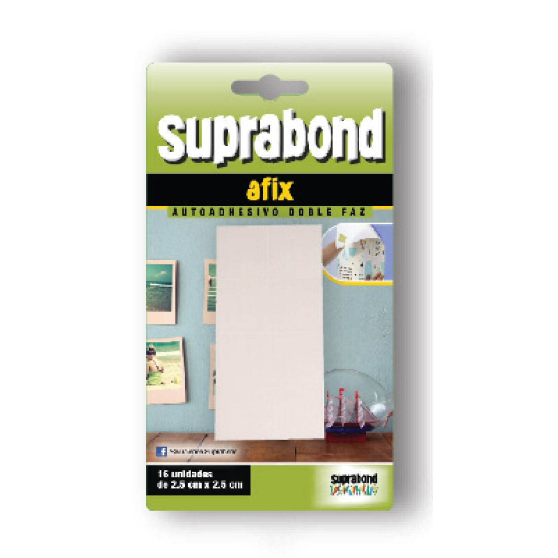 Autoadhesivo Doble Faz 2.5x2.5 - Bulonfer