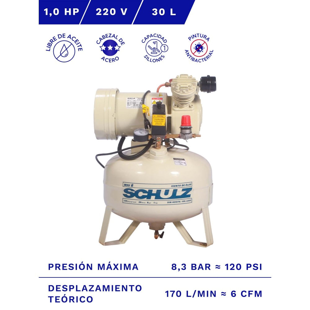 Compresor Odontológico 1HP - Bulonfer